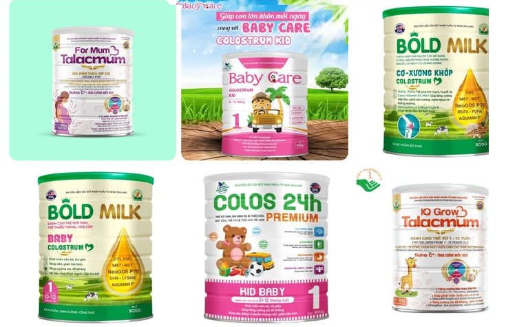 Điểm tên các sản phẩm sữa bột giả vừa bị triệt phá tại 9 công ty